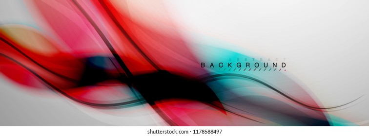 Smooth Blur Wave Background Color Flow Stock Vector (Royalty Free ...