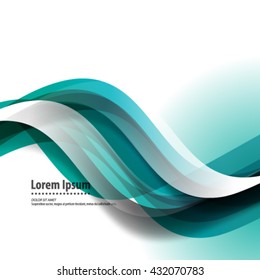 Smooth Curve Lines Layoutdesign Cover Background Stock Vector (Royalty ...