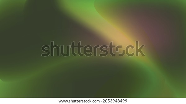 Smooth Futuristic Gradient Background Green Mysterious Stock Vector ...
