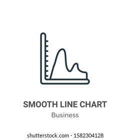 Smooth Line Chart Outline Vector Icon Stock Vector (Royalty Free ...