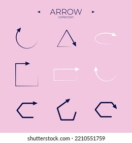 Smooth Line Icons Smooth Arrow Icons Stock Vector (Royalty Free ...