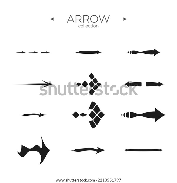 Smooth Line Icons Arrow Vector Icon Stock Vector (Royalty Free ...