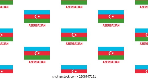 Smooth Pattern Flag Country Azerbaijan Description Stock Vector ...