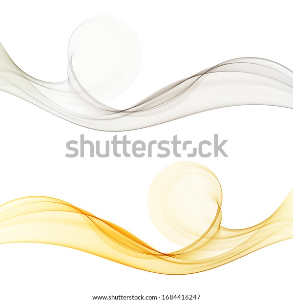 Smooth Transparent Wave Flow Metal Color Stock Vector (Royalty Free ...