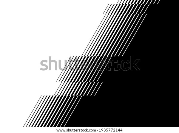 Smooth Vector Transition Black White Straight Stock Vector (Royalty ...