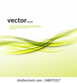 Smooth Wave Design Template Abstract Curve Stock Vector (Royalty Free ...