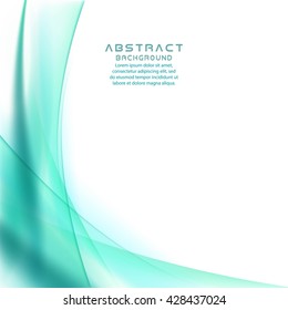 Smooth Wave Design Template Abstract Curve Stock Vector (Royalty Free ...