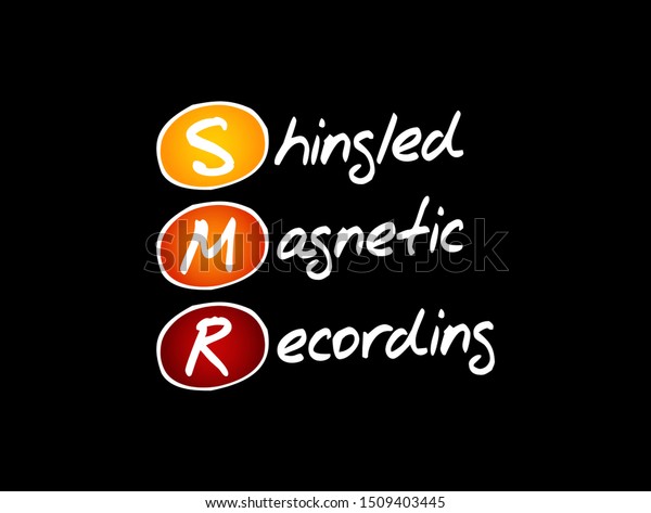 Smr Shingled Magnetic Recording Acronym Technology Stock Vector ...