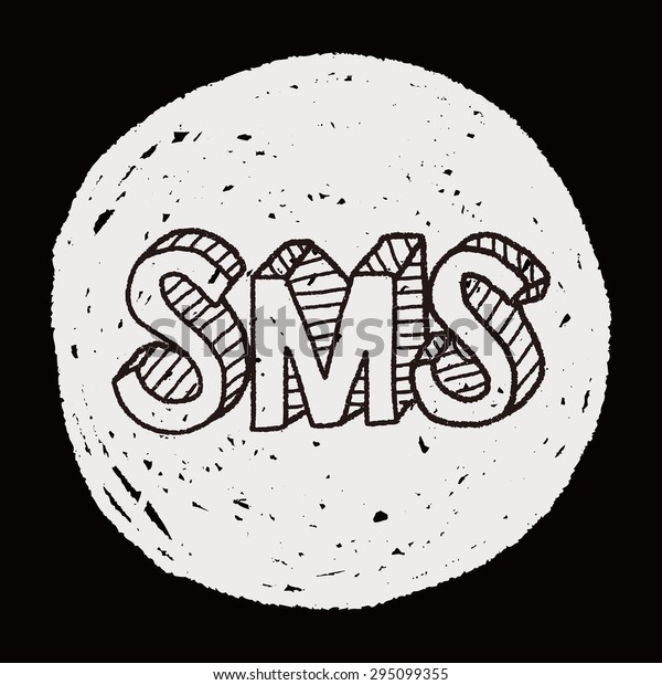 Sms Doodle Stock Vector (Royalty Free) 295099355 | Shutterstock
