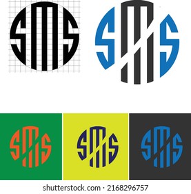 Sms Letter Logo Design Eps File Stock Vector (Royalty Free) 2168296757 ...