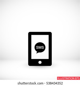 Sms Phone Icon Stock Vector (Royalty Free) 538434352 | Shutterstock