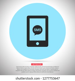 Sms Phone Vector Icon Stock Vector (Royalty Free) 1305935155