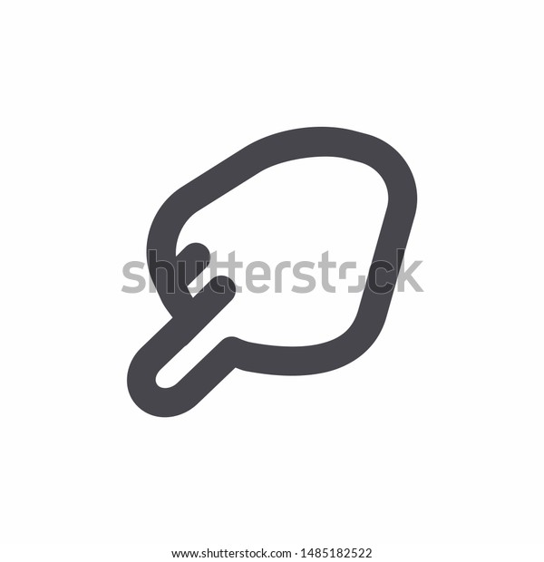 Smudge Icon Outline Style Stock Vector (Royalty Free) 1485182522 ...
