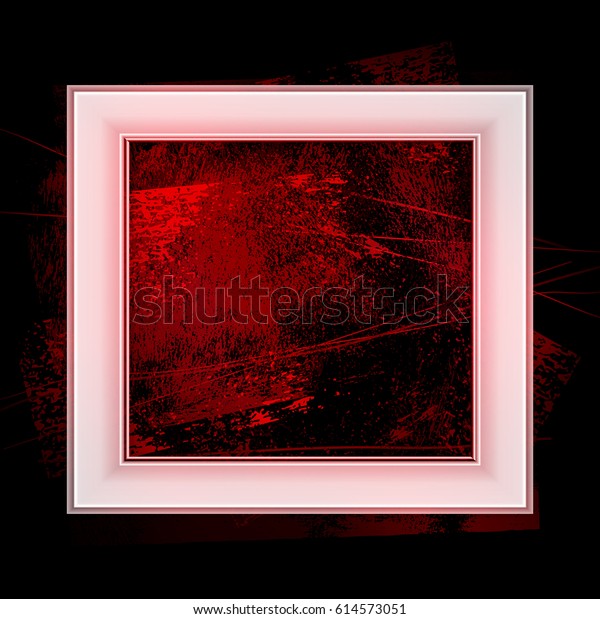 Smudge Smear Brush Strokes Frame Vector Stock Vector (Royalty Free ...