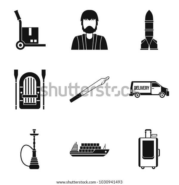 Smuggling Icons Set Simple Set 9 Stock Vector (Royalty Free) 1030941493 ...