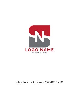 Vektor Stok Sn Letter Logo Design Vector Template (Tanpa Royalti ...