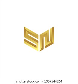 Sn Logo Letter Initial 3d Designs Stock Vector (Royalty Free ...