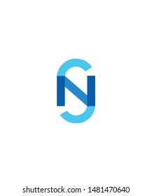 Sn Logo Type Monogram Style Stock Vector (Royalty Free) 1481470640 ...