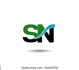 Sn Logo Vector Graphic Branding Letter Stock Vector (Royalty Free ...