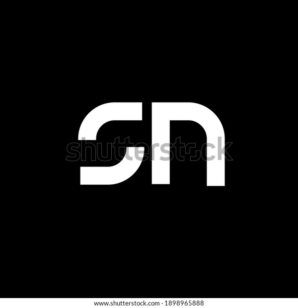 Sn Minimal Logo Icon Design Vector Stock Vector (Royalty Free ...