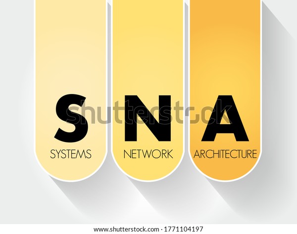 Sna Systems Network Architecture Acronym Technology Stock Vector ...