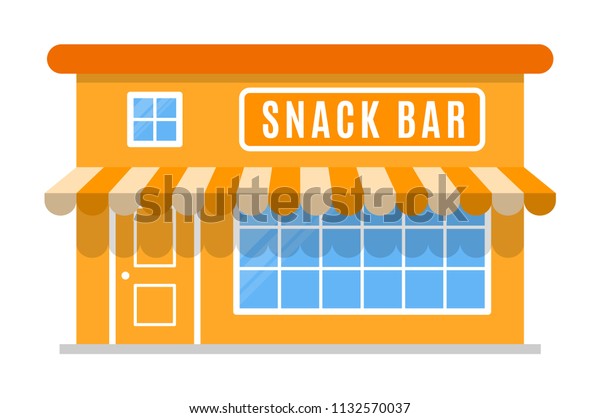 Snack Bar Icon Symbol Facade Building Stock Vector (Royalty Free ...