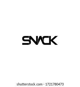 Snack Letter Original Monogram Logo Design Stock Vector (Royalty Free ...