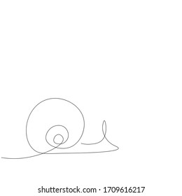 Snail Animal Line Drawing Vector Illustration Stock Vector (Royalty ...