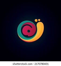 Snail Email Symbol Logo Design Concept Stock Vector (Royalty Free ...