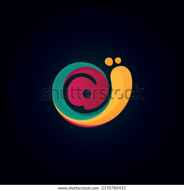 Snail Email Symbol Logo Design Concept Stock Vector (Royalty Free ...