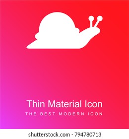 Snail Facing Right Red Pink Gradient Stock Vector (Royalty Free ...