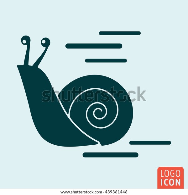 Snail Icon Isolated Snail Shell Symbol Stock Vector (Royalty Free ...