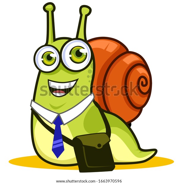 Snail Officer Mascot Cartoon Vector Stock Vector (Royalty Free ...