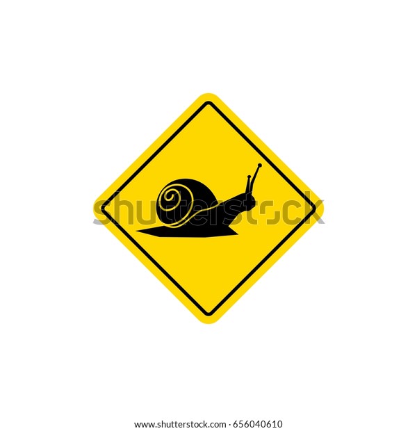 Snail Road Sign Icon Vector Logo Stock Vector (Royalty Free) 656040610 ...