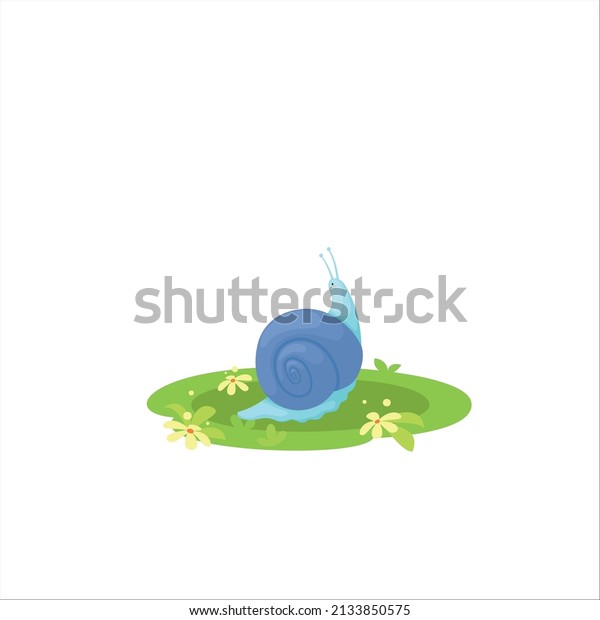 Caricature d'escargots personnages insectes avec coquille : image ...