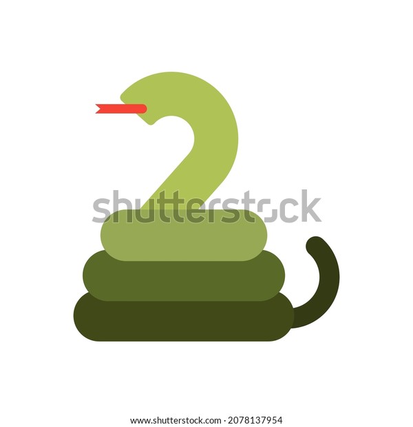 Snake Flat Clipart Vector Illustration Stock Vector (Royalty Free ...