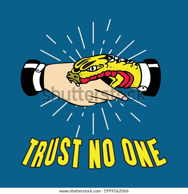 Snake Hand Shake Illustration Ready Eps Stock Vector (Royalty Free ...