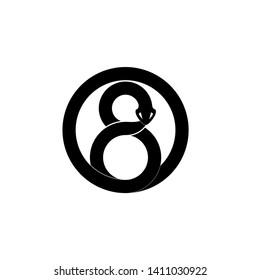 Snake Infinity Logo Icon Design Vector: vector de stock (libre de ...