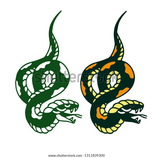 Snake Month Images Stock Vector (Royalty Free) 1311839300 | Shutterstock