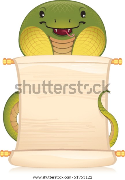 Snake Scroll Symbol Chinese Horoscope Stock Vector (Royalty Free ...