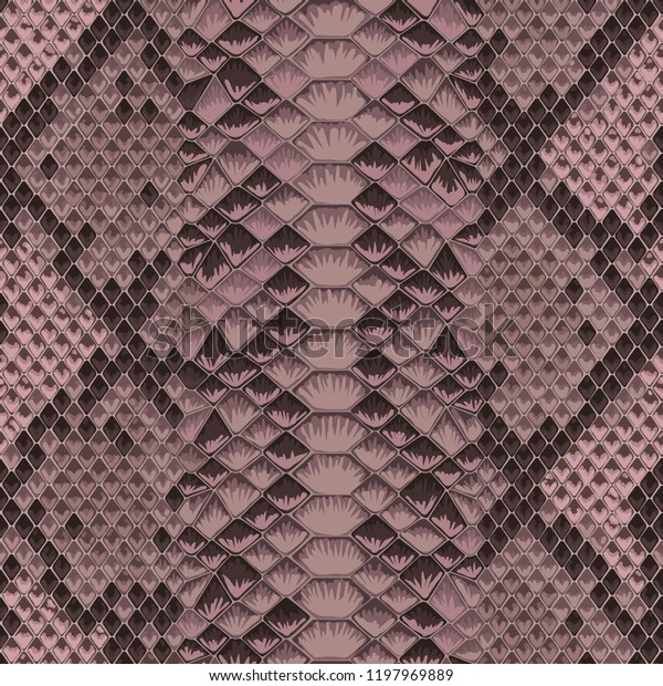 Snake Skin Pink Maroon Seamless Pattern Stock Vector (Royalty Free ...