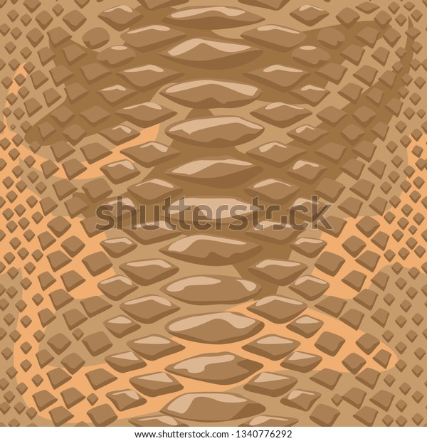 Snake Skin Seamless Background Flat Solid Stock Vector (Royalty Free ...
