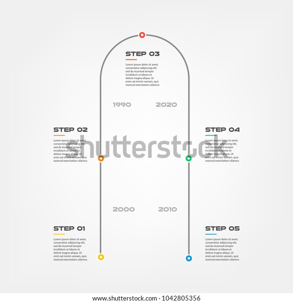 Snake Timeline Steps Infographics Can Illustrate Stock Vector (Royalty ...