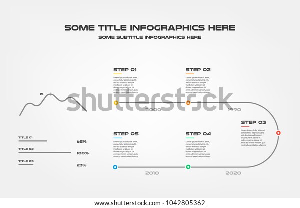 Snake Timeline Steps Infographics Can Illustrate Stock Vector (Royalty ...