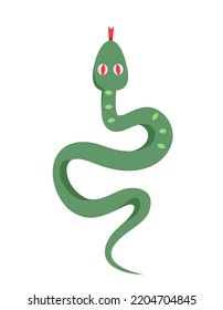 Snake Top View Halloween Character Cartoon Stock Vector (Royalty Free ...