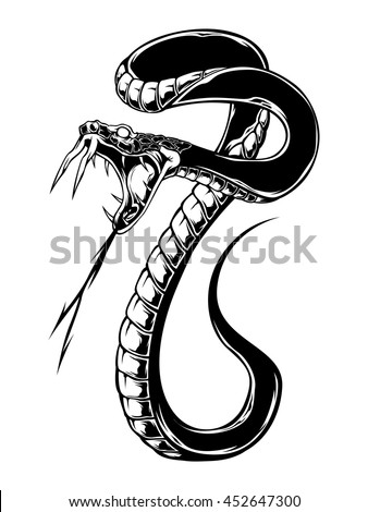 Scary Snake Drawing | Free download on ClipArtMag