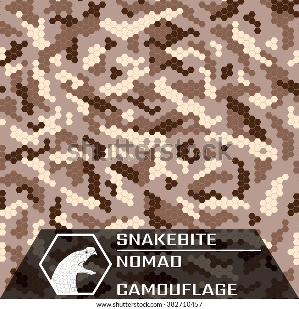 Snakebite. Nomad.Texture Of Desert Town. Seamless camouflage pattern.