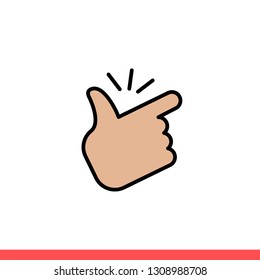 Easy Concept Vector Icon Snap Symbol Stock Vector (Royalty Free ...