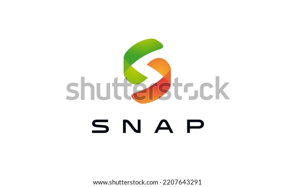 Snap Letter S Logo Design Stock Vector (Royalty Free) 2207643291 ...