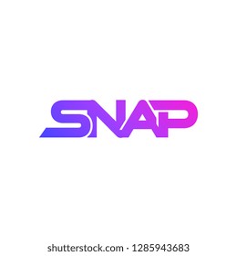 Snap Logo Letter Design Stock Vector (Royalty Free) 1285943683